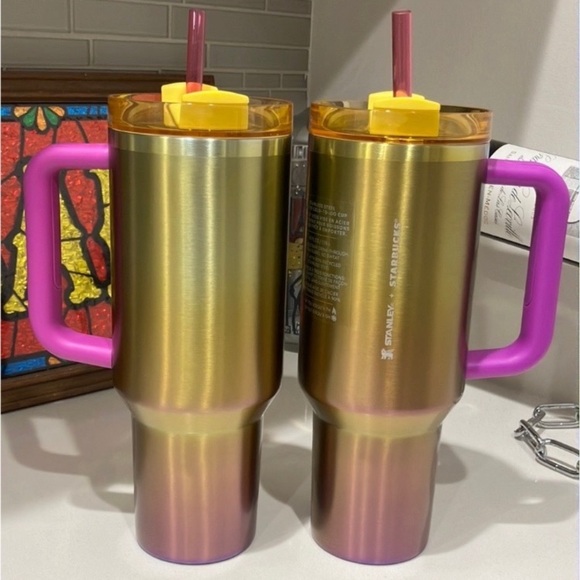 Starbucks | Accessories | 2 Nwt Starbucks Sunset Gradient Stanley ...